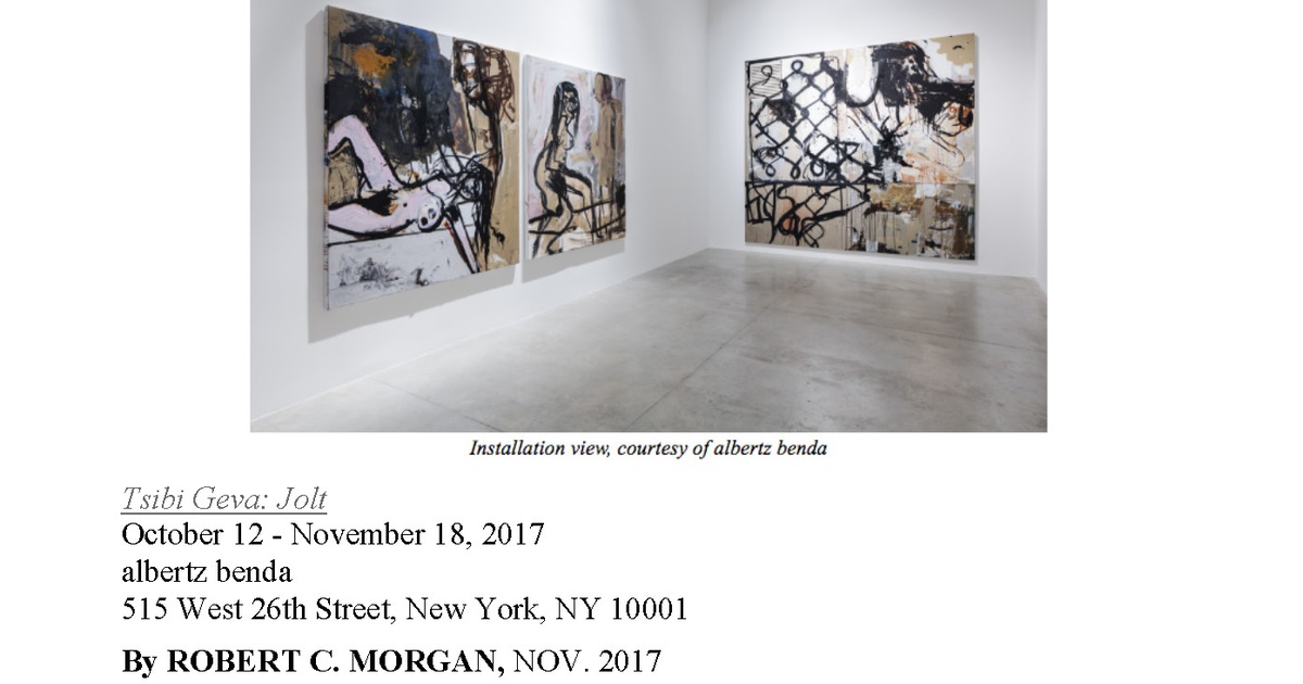 Tsibi Geva: Jolt | October 12 - November 18, 2017 | Albertz Benda
